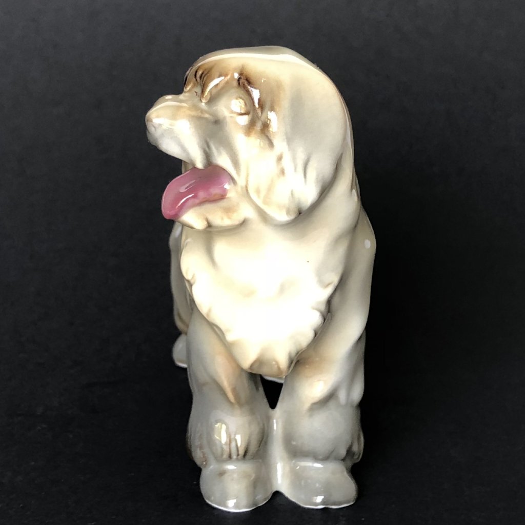 Zsolnay Pecs Dog – Sage & Leaves